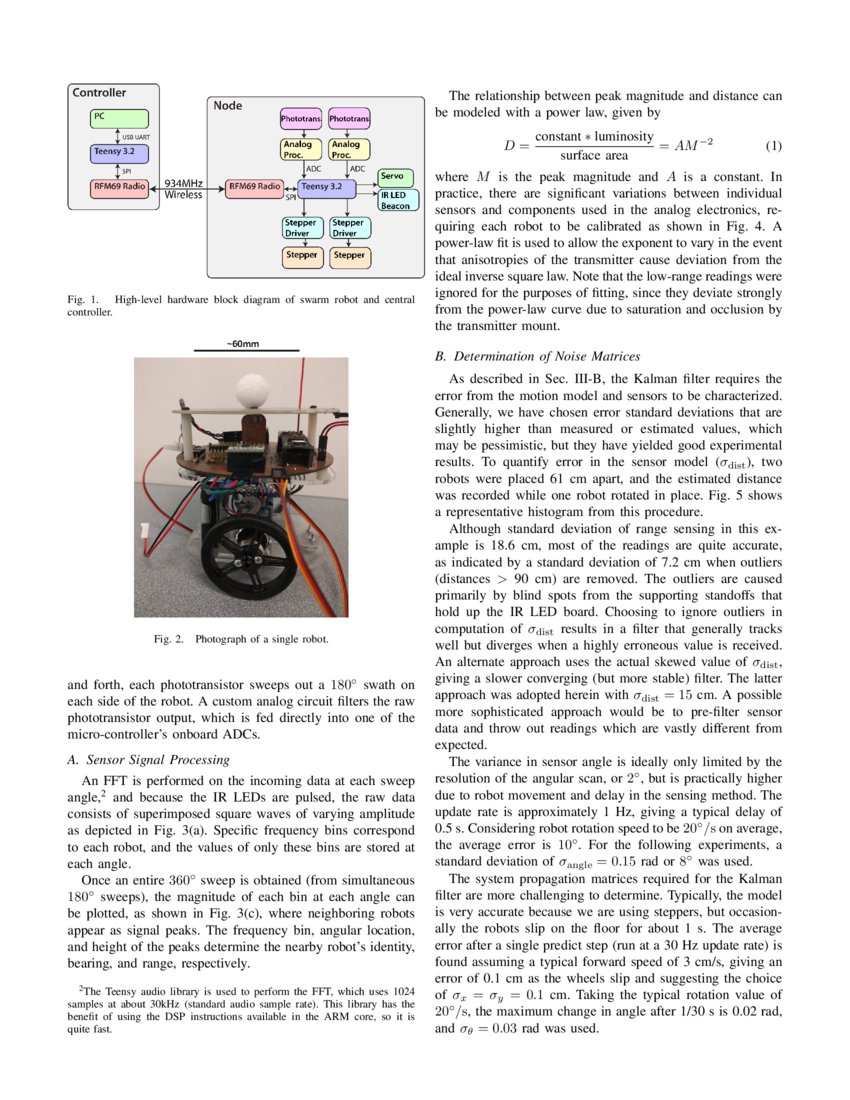 Self Contained Relative Localization with a Low-Cost Multi-Robot System | DeepAI