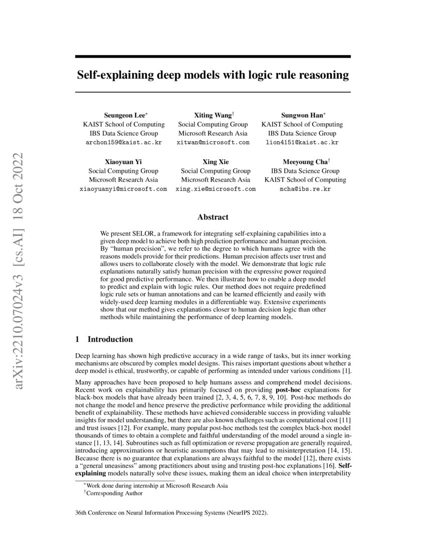 Self Explaining Deep Models With Logic Rule Reasoning Deepai 3583