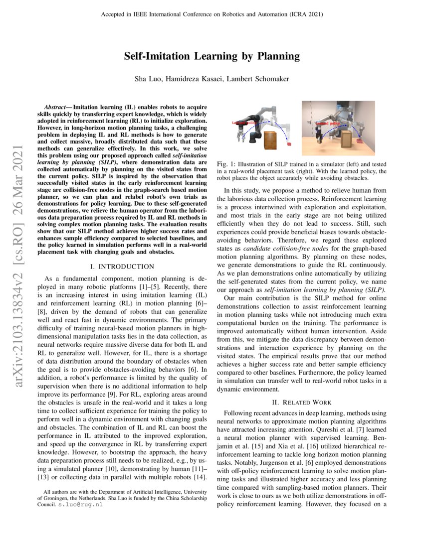 Self-Imitation Learning by Planning | DeepAI