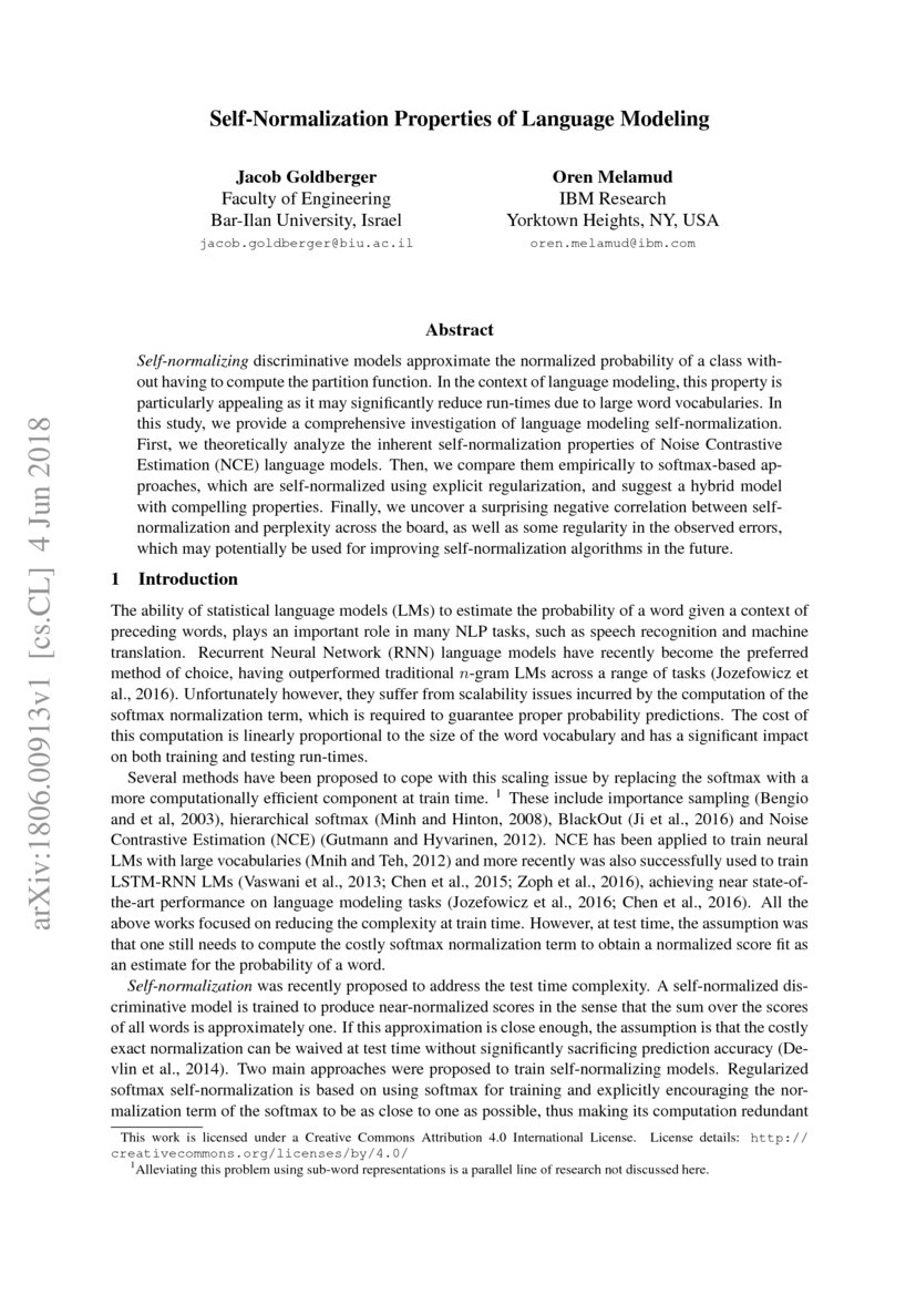self-normalization-properties-of-language-modeling-deepai