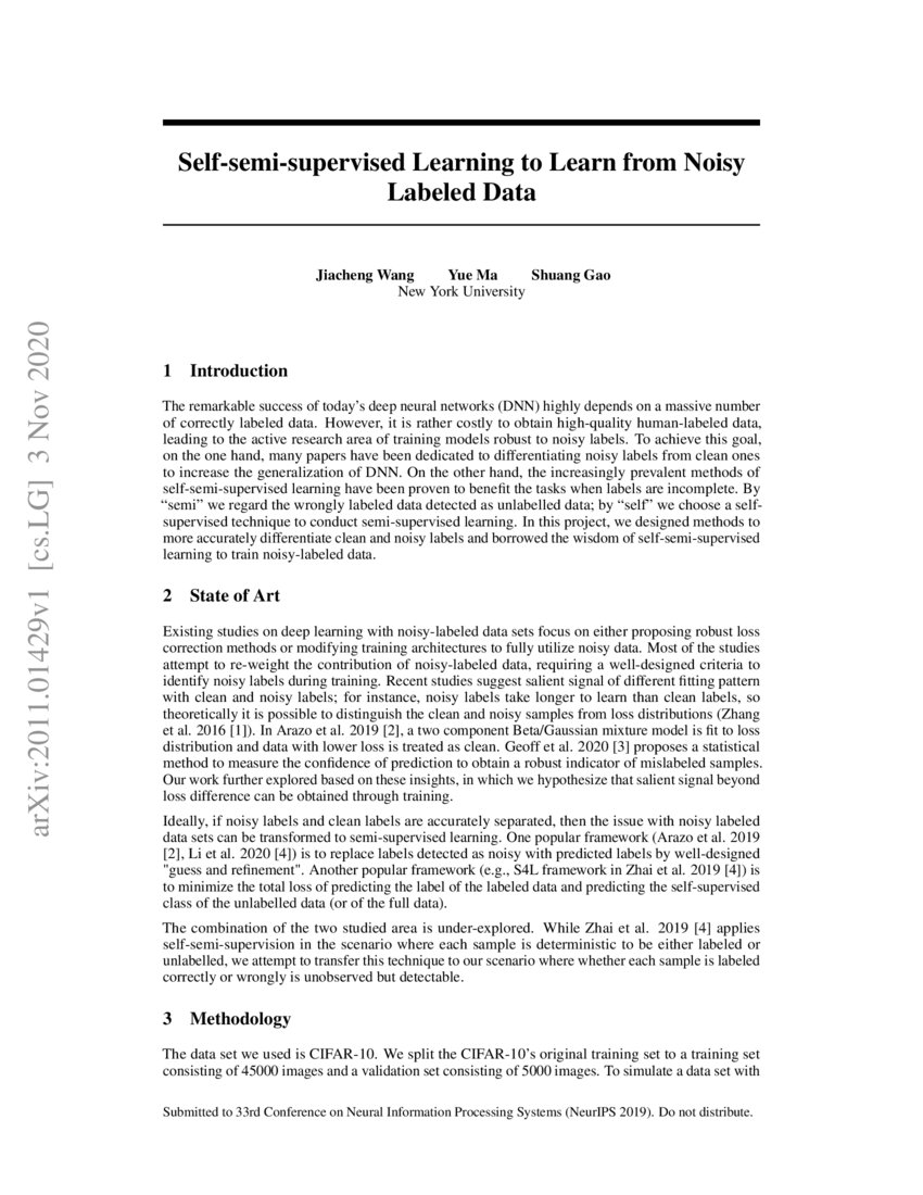 Self-semi-supervised Learning to Learn from NoisyLabeled Data | DeepAI