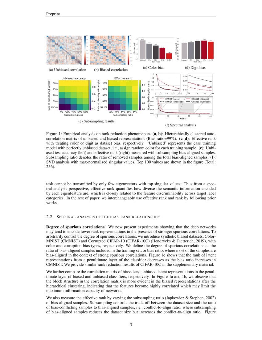 Self-supervised debiasing using low rank regularization | DeepAI Self-supervised debiasing using low rank regularization | DeepAI