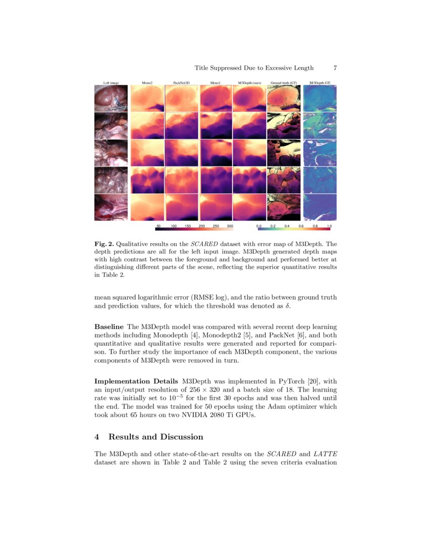 Self Supervised Depth Estimation In Laparoscopic Image Using 3d
