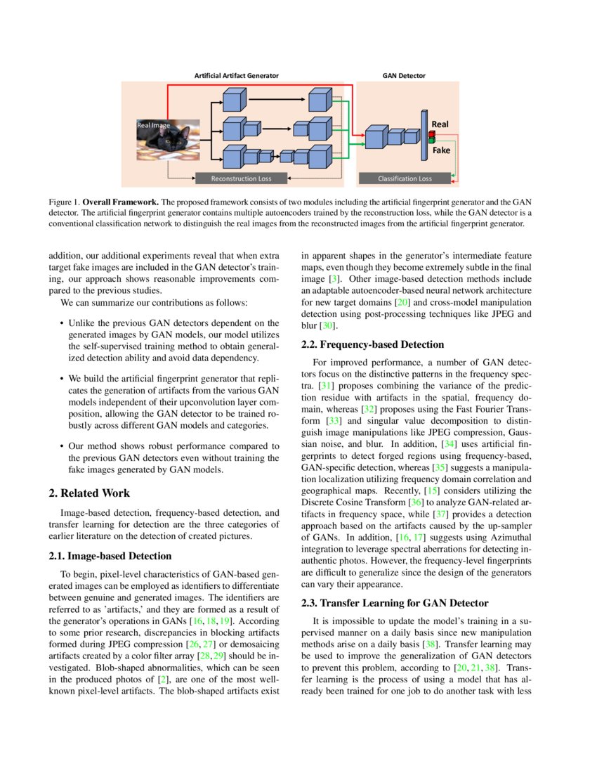 Self-supervised GAN Detector | DeepAI