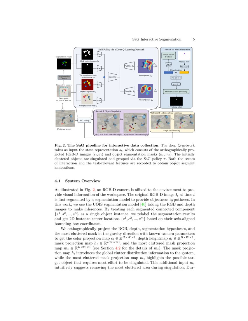 Self Supervised Interactive Object Segmentation Through A Singulation And Grasping Approach Deepai