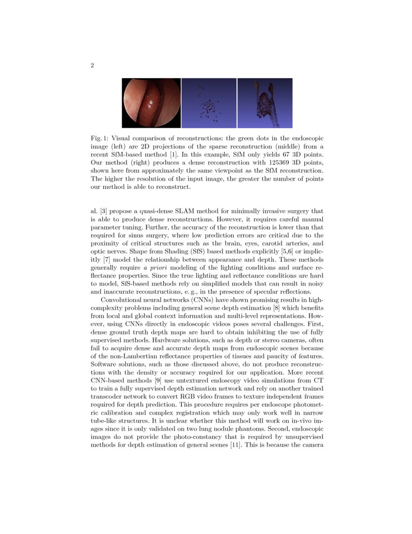 Self Supervised Learning For Dense Depth Estimation In Monocular