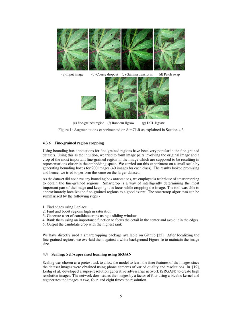 Self-Supervised Learning for Fine-Grained Image Classification | DeepAI