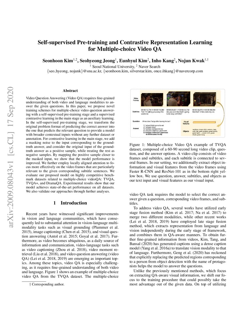 Self-supervised pre-training and contrastive representation learning ... Self-supervised pre-training and contrastive representation learning ...