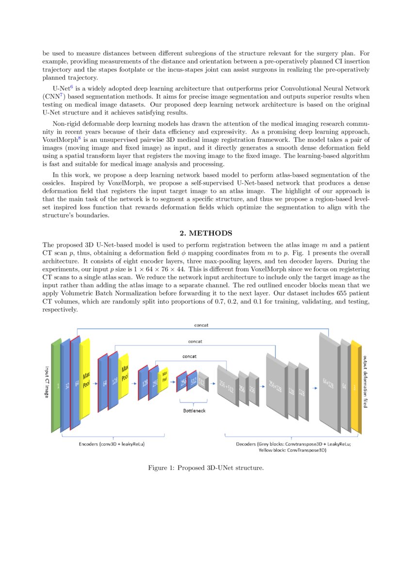 Self-supervised Registration and Segmentation of the Ossicles with A Single Ground Truth Label ...