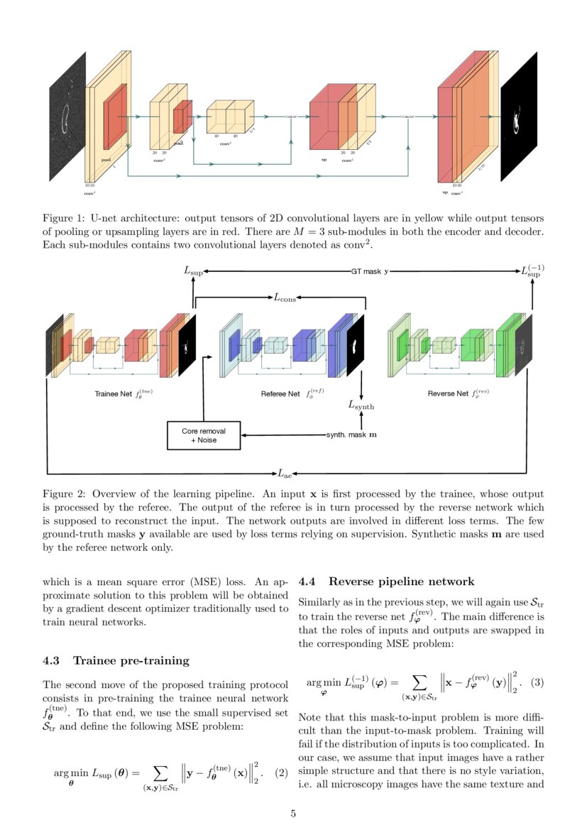 Self Supervised U Net For Few Shot Learning Of Object Segmentation In