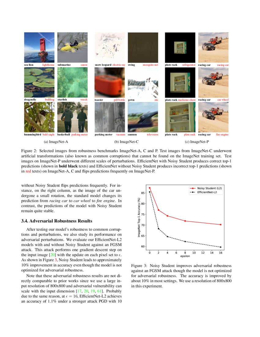 Self-training with Noisy Student improves ImageNet classification | DeepAI