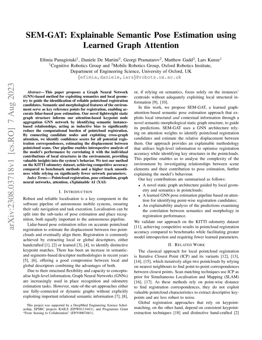 Sem Gat Explainable Semantic Pose Estimation Using Learned Graph