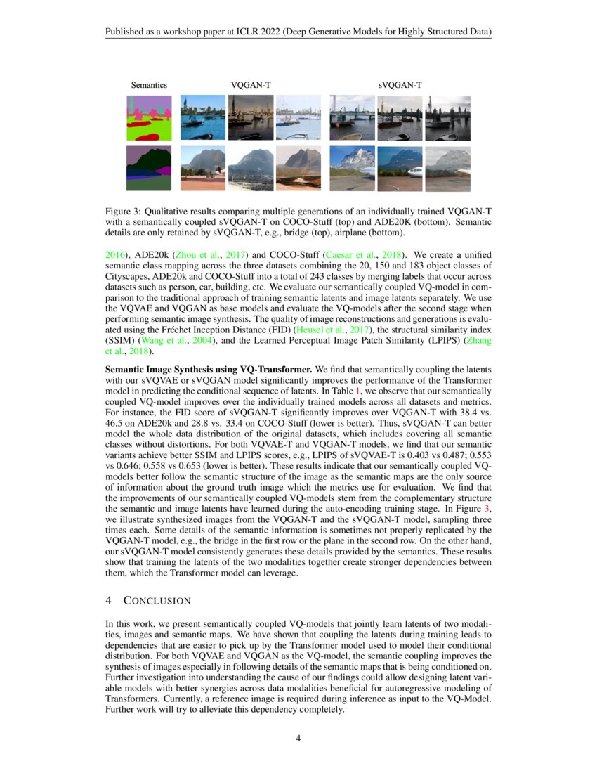Semantic Image Synthesis with Semantically Coupled VQ-Model | DeepAI