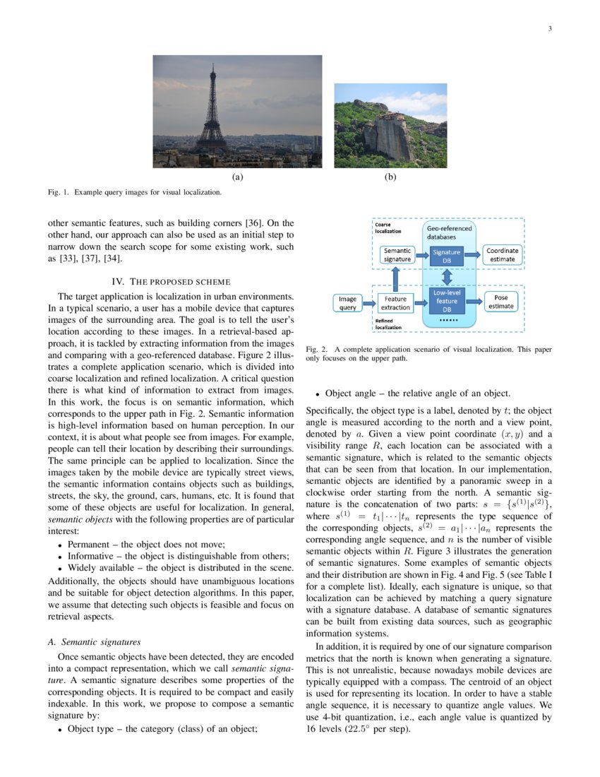 Semantic Signatures for Large-scale Visual Localization | DeepAI