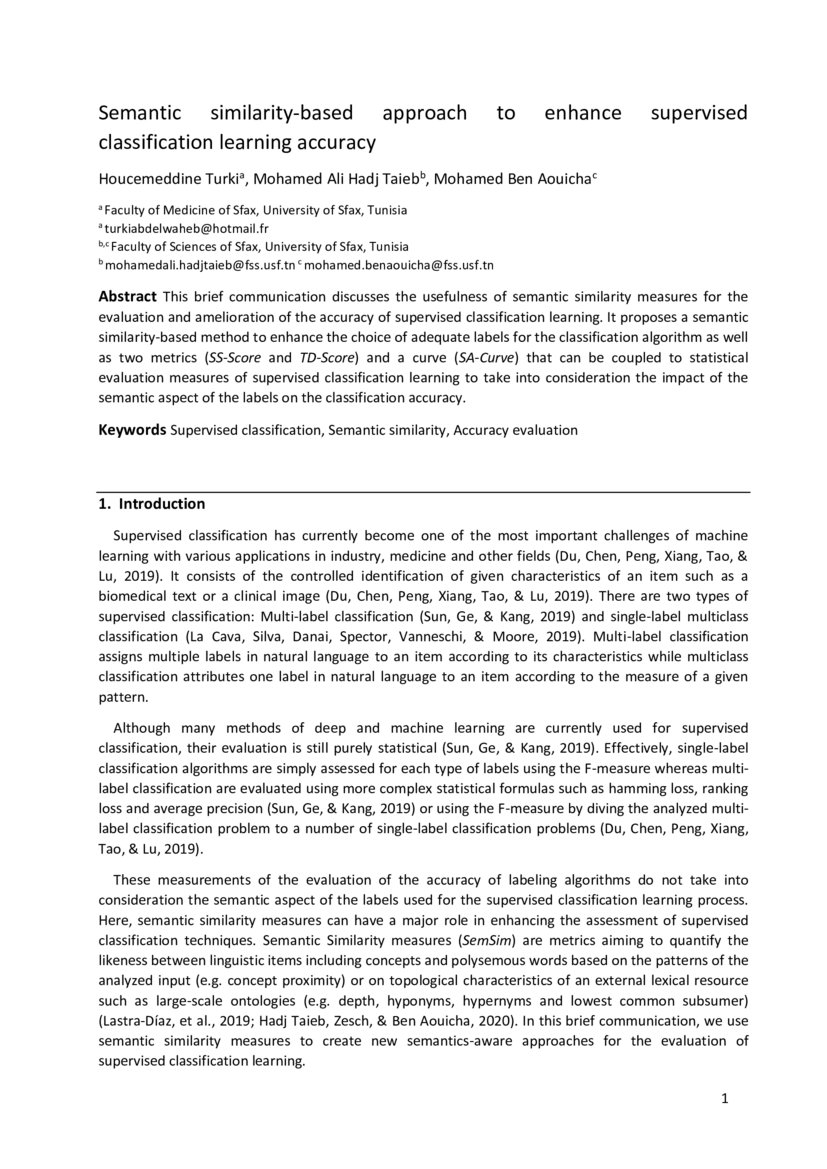 Semantic Similarity Based Approach To Enhance Supervised Classification Learning Accuracy Deepai