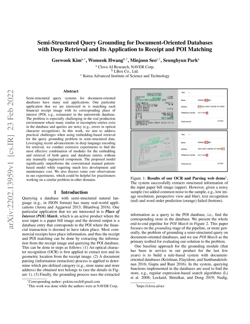 Semi-Structured Query Grounding for Document-Oriented Databases with Deep Retrieval and Its ...