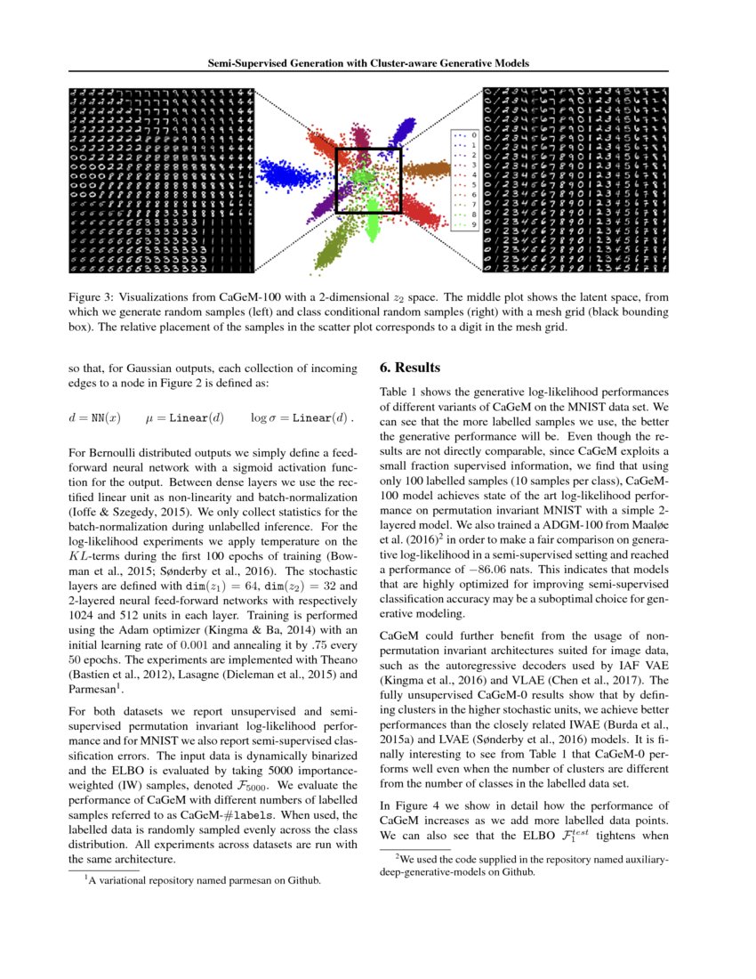 Semi-Supervised Generation with Cluster-aware Generative Models | DeepAI