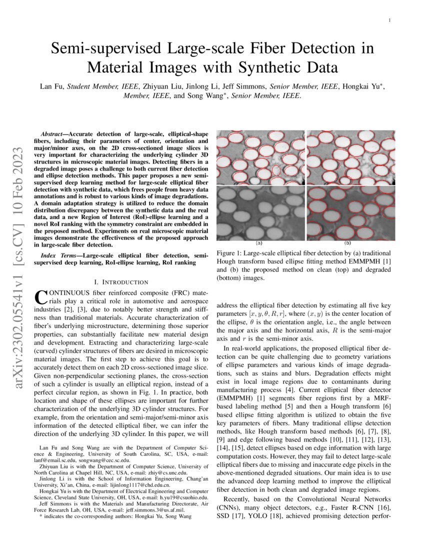 Semi-supervised Large-scale Fiber Detection in Material Images with Synthetic Data | DeepAI
