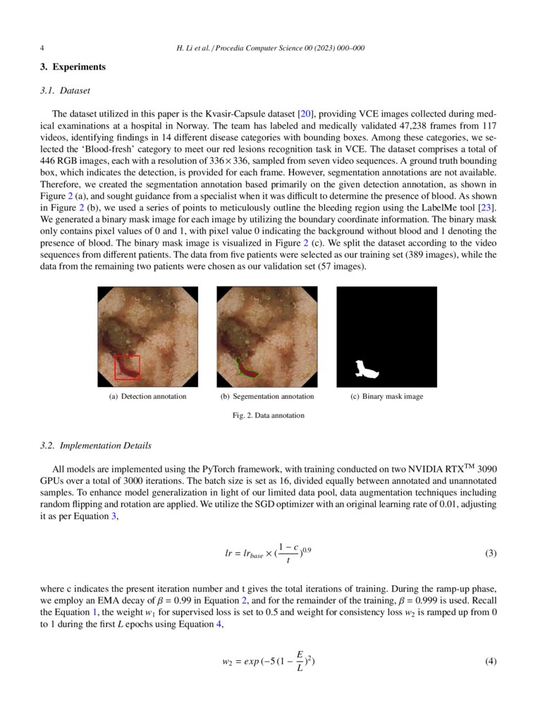 Semi Supervised Learning For Segmentation Of Bleeding Regions In Video Capsule Endoscopy Deepai