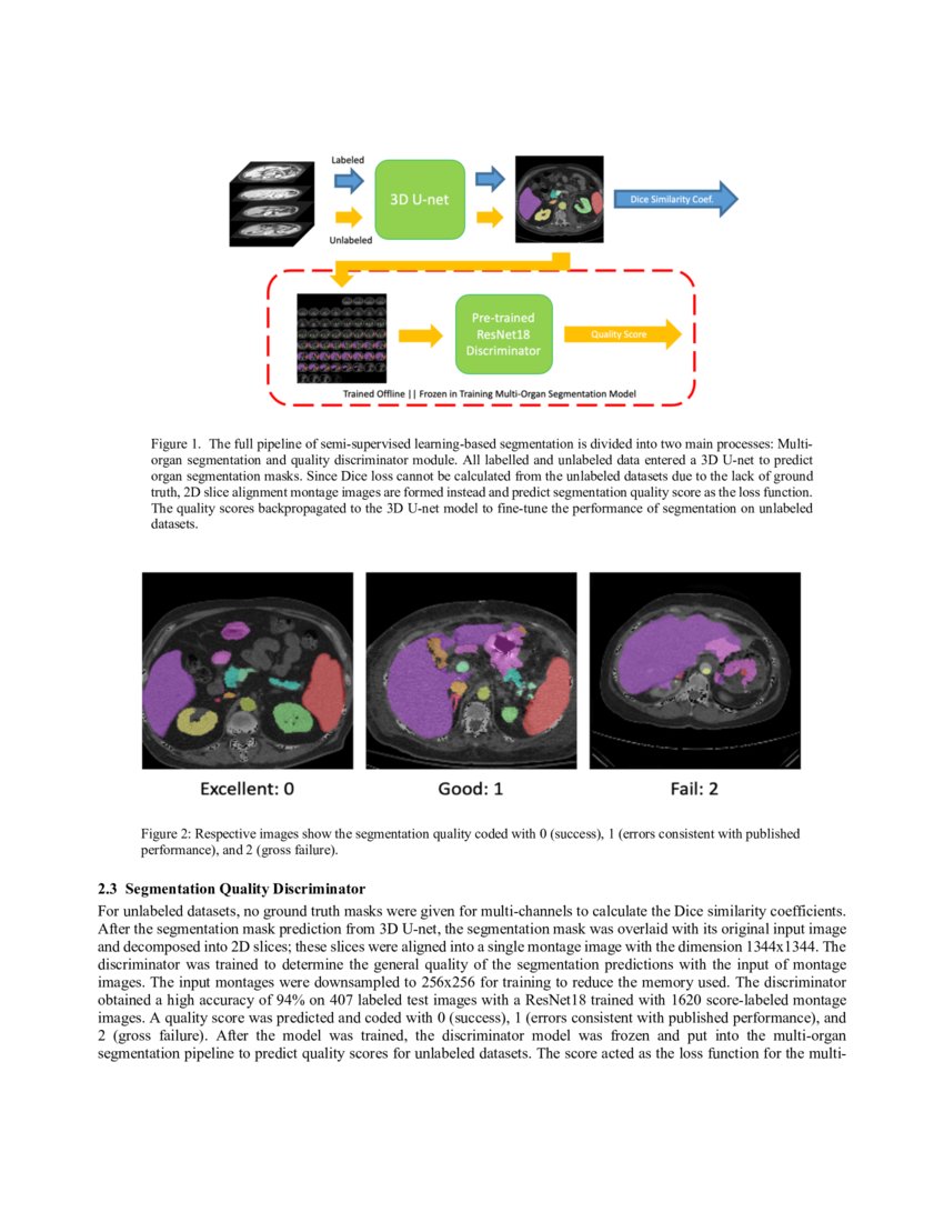 Semi-Supervised Multi-Organ Segmentation through Quality Assurance Supervision | DeepAI