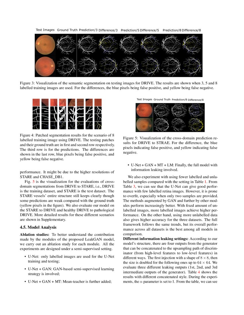 Semi-Supervised Semantic Segmentation of Vessel Images using Leaking ...