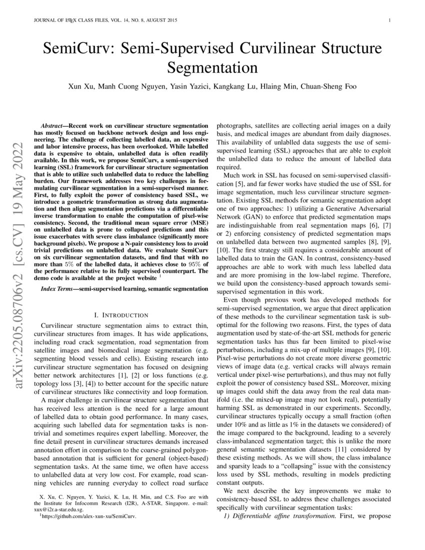 SemiCurv: Semi-Supervised Curvilinear Structure Segmentation | DeepAI SemiCurv: Semi-Supervised Curvilinear Structure Segmentation | DeepAI