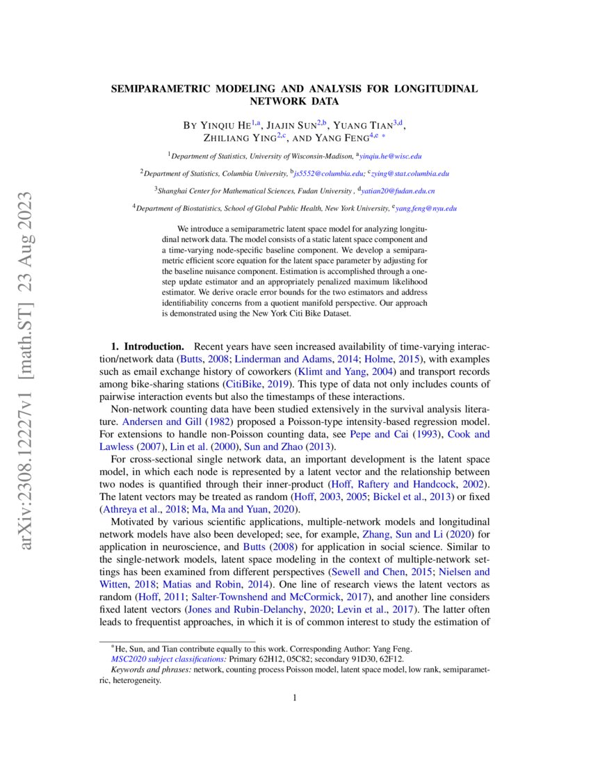 Semiparametric Modeling And Analysis For Longitudinal Network Data Deepai