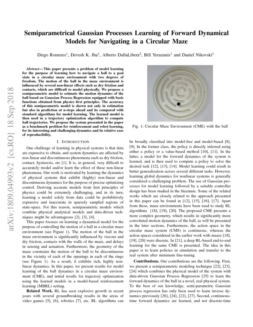 Semiparametrical Gaussian Processes Learning of Forward Dynamical Models for Navigating in a ...
