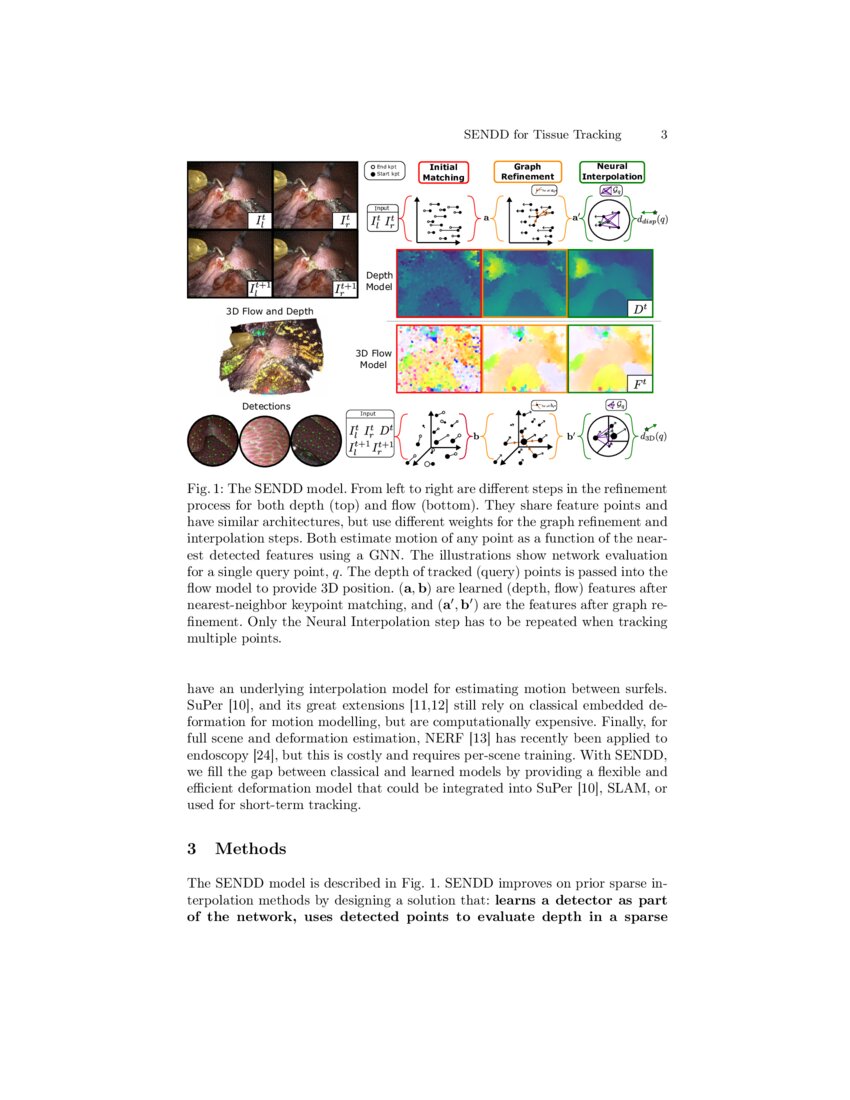 SENDD: Sparse Efficient Neural Depth and Deformation for Tissue ... SENDD: Sparse Efficient Neural Depth and Deformation for Tissue ...