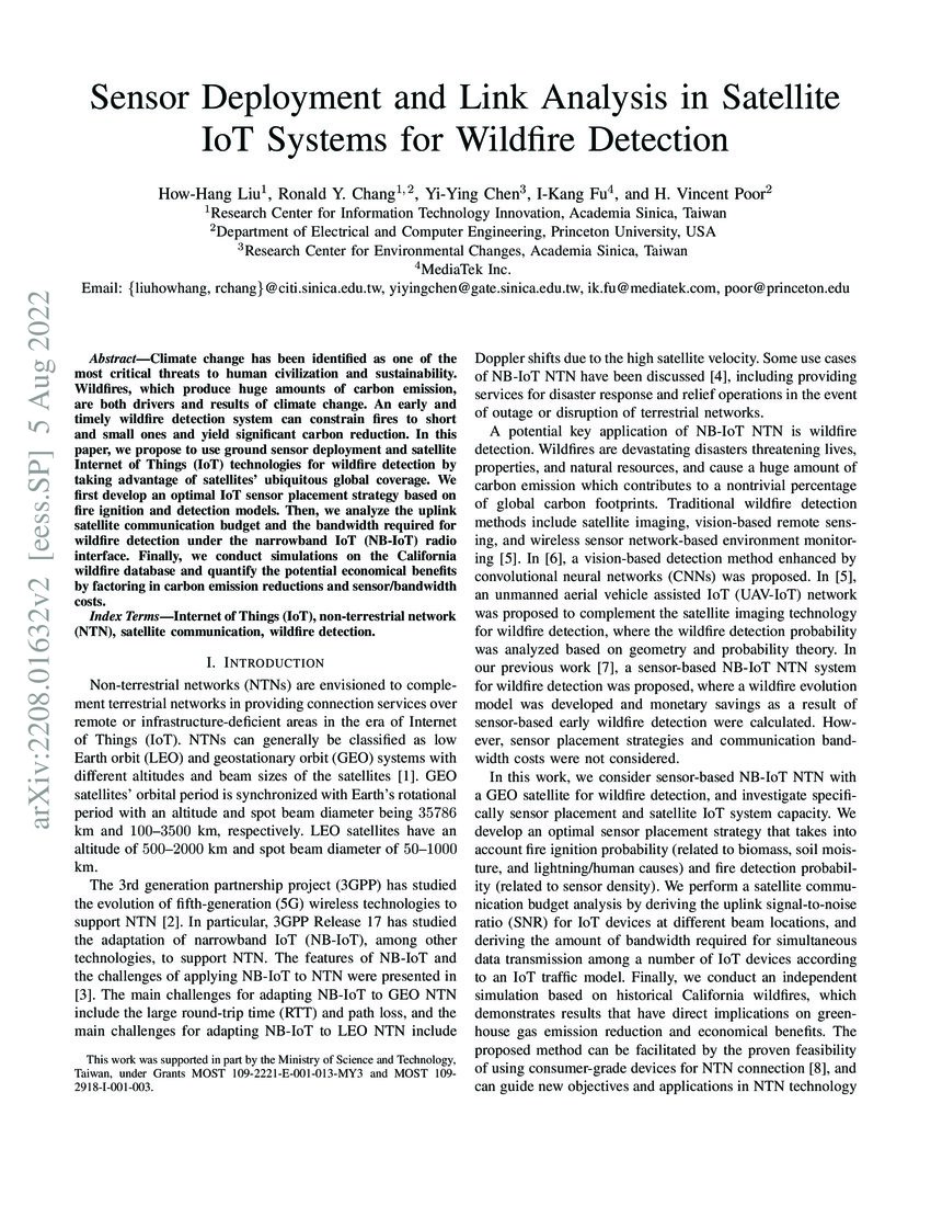 Sensor Deployment And Link Analysis In Satellite Iot Systems For