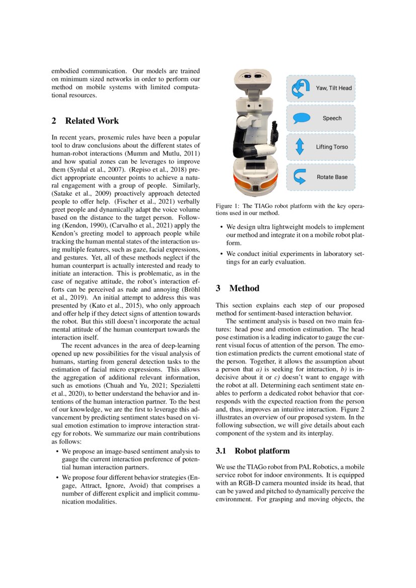 Sentiment-based Engagement Strategies for intuitive Human-Robot ...