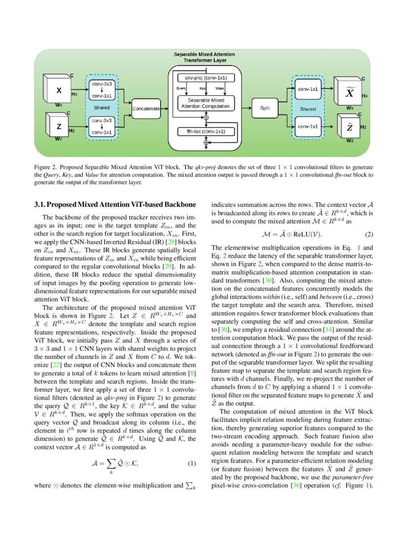 Separable Self And Mixed Attention Transformers For Efficient Object