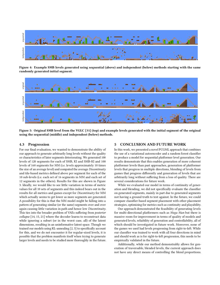 Sequential Segment-based Level Generation and Blending using ...