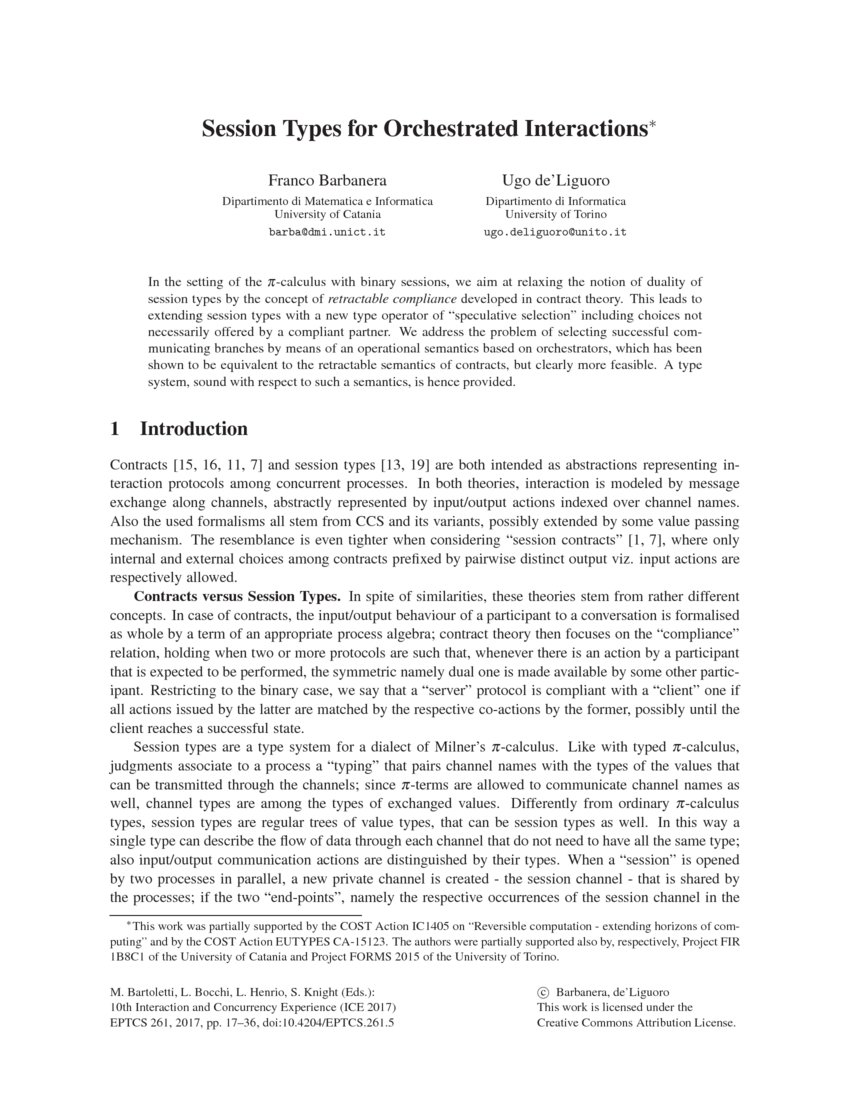 Session Types for Orchestrated Interactions | DeepAI