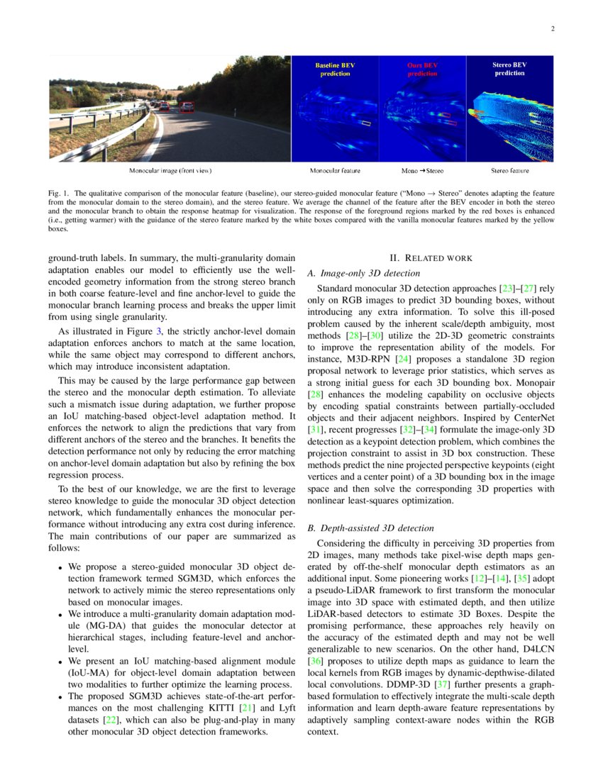 SGM3D: Stereo Guided Monocular 3D Object Detection | DeepAI