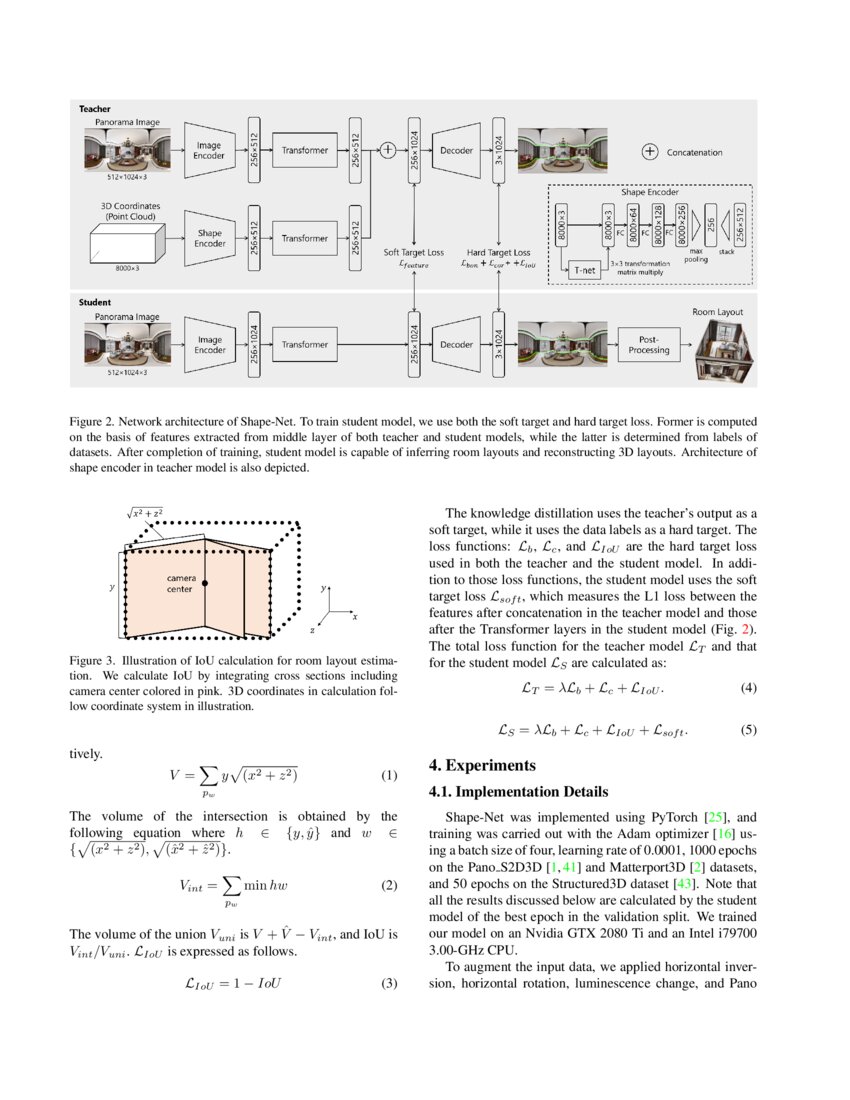Shape Net Room Layout Estimation From Panoramic Images Robust To