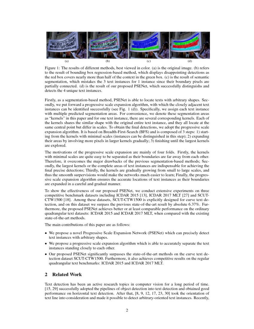Shape Robust Text Detection With Progressive Scale Expansion Network Deepai