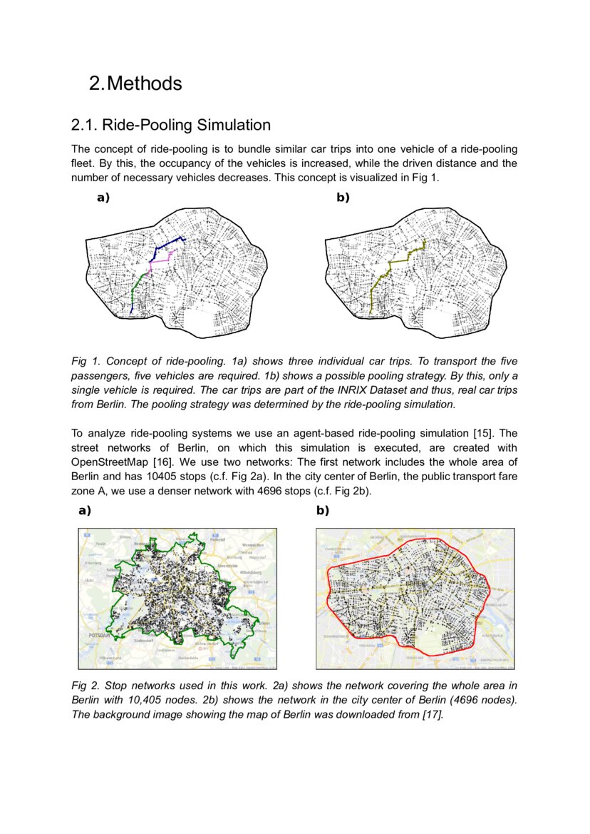 Shared Mobility In Berlin An Analysis Of Ride Pooling With Car Mobility Data Deepai