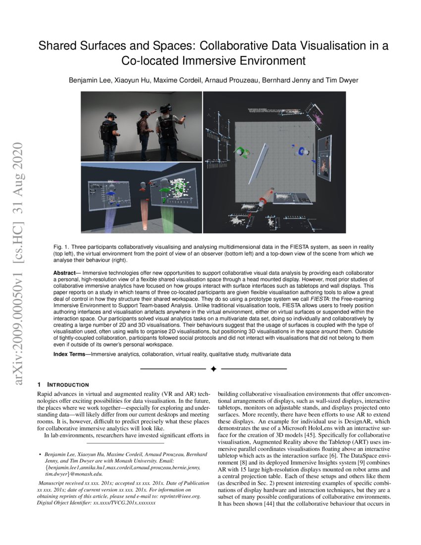 Shared Surfaces And Spaces Collaborative Data Visualisation In A Co