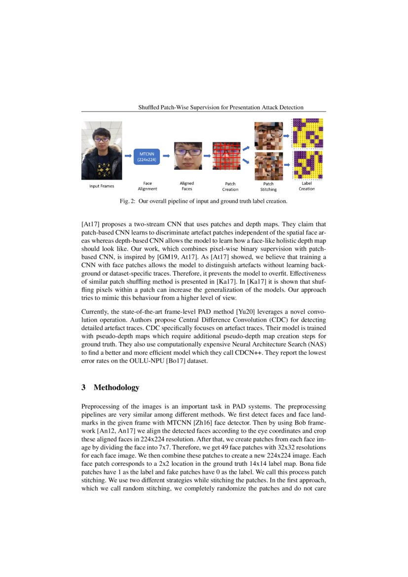 Shuffled Patch Wise Supervision For Presentation Attack Detection Deepai