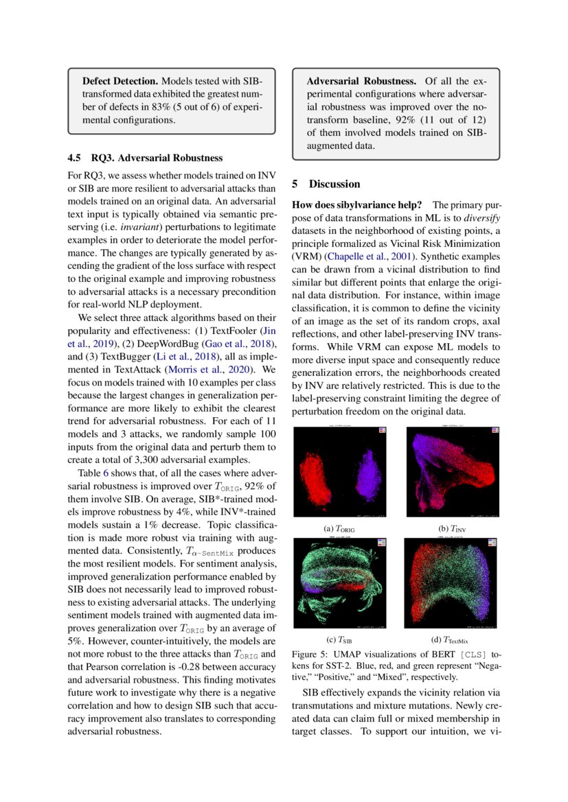 Sibylvariant Transformations for Robust Text Classification | DeepAI