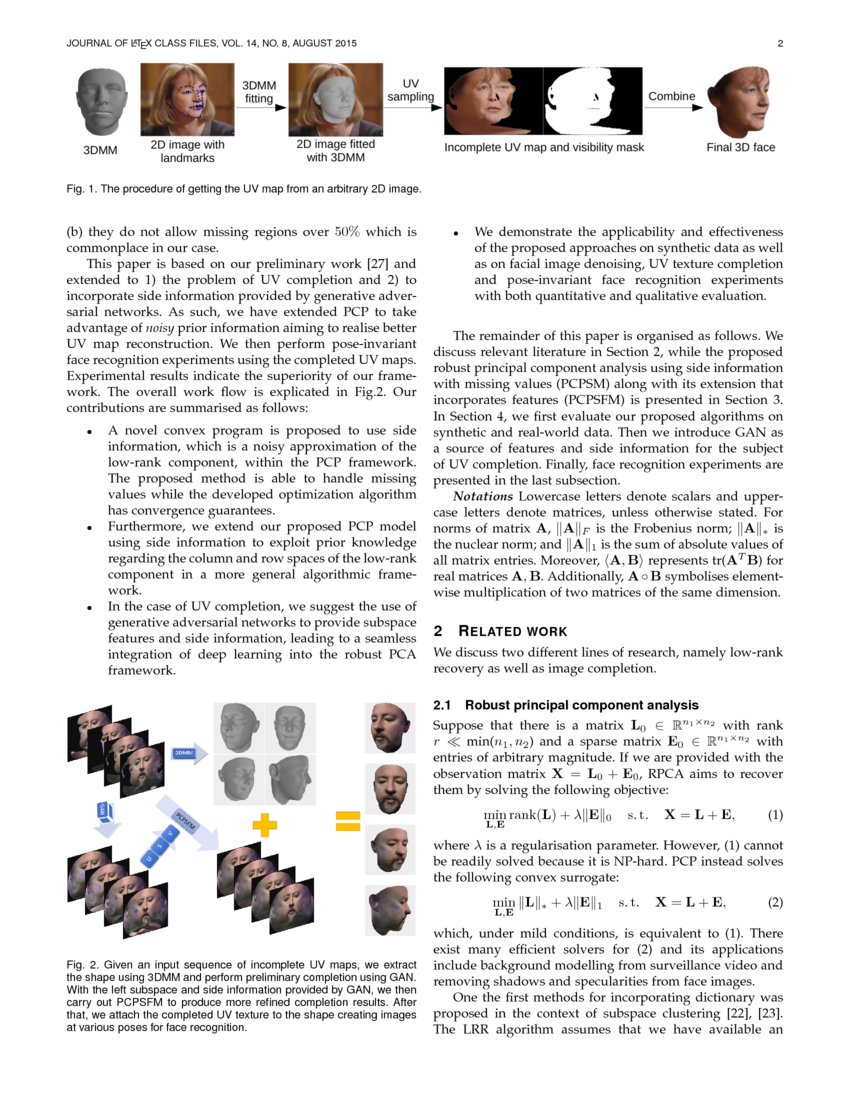 Side Information for Face Completion: a Robust PCA Approach | DeepAI