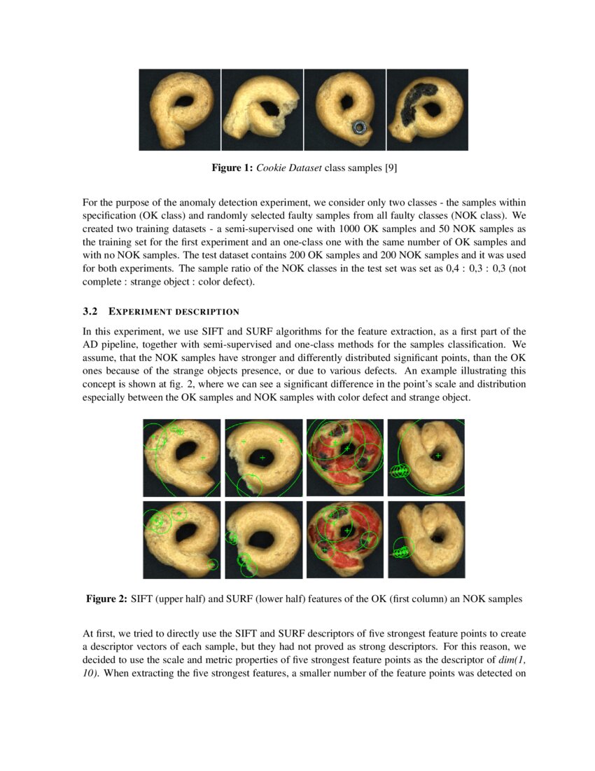 SIFT and SURF based feature extraction for the anomaly detection | DeepAI