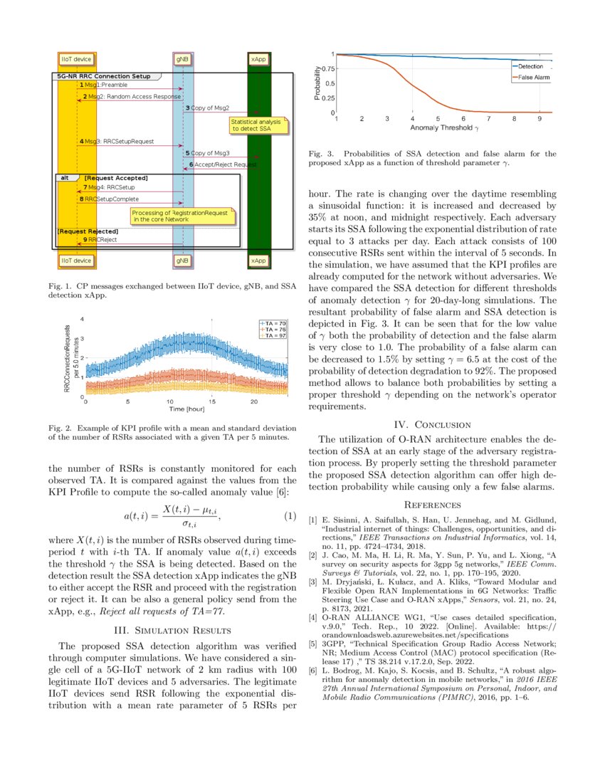 Signaling Storm Detection in IIoT Network based on the Open RAN Architecture | DeepAI