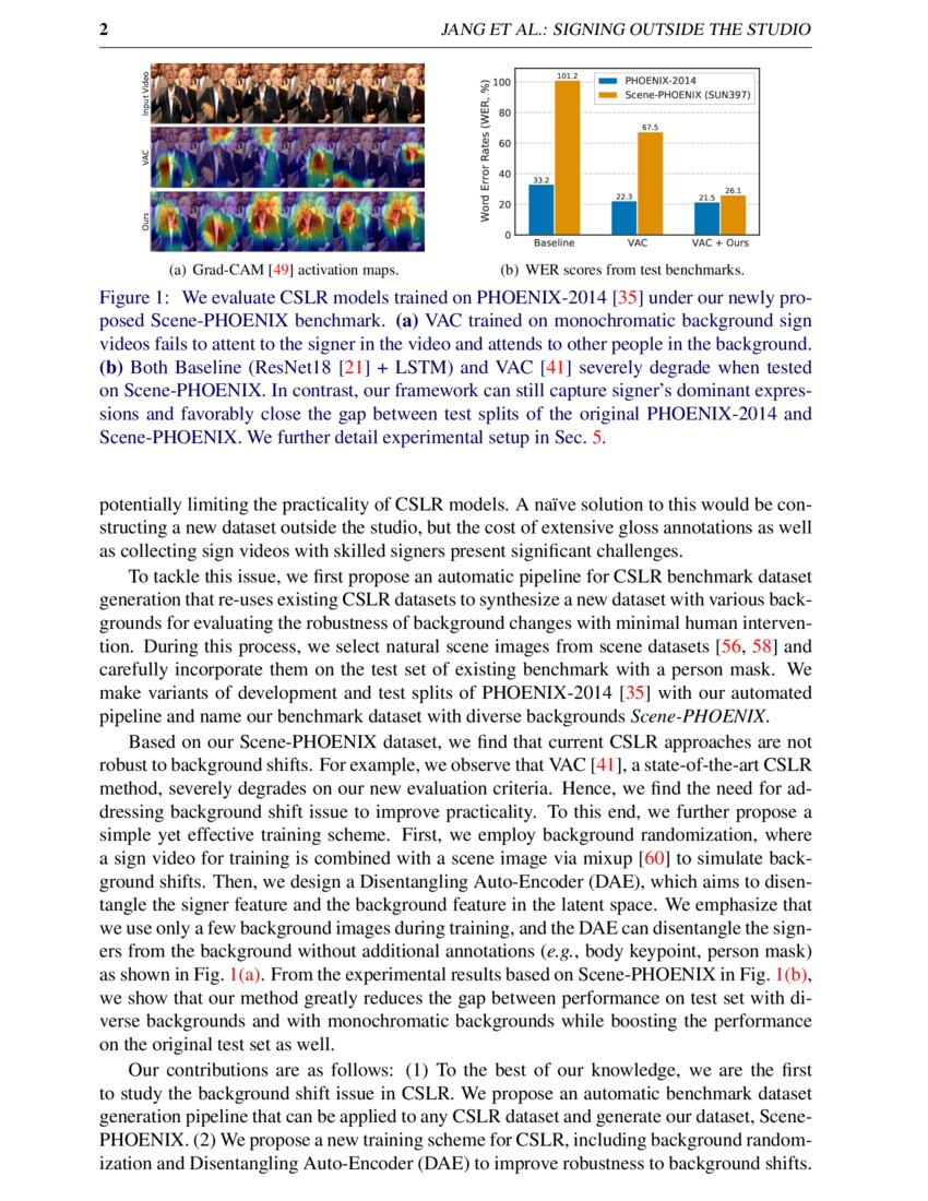 Signing Outside the Studio: Benchmarking Background Robustness for ...