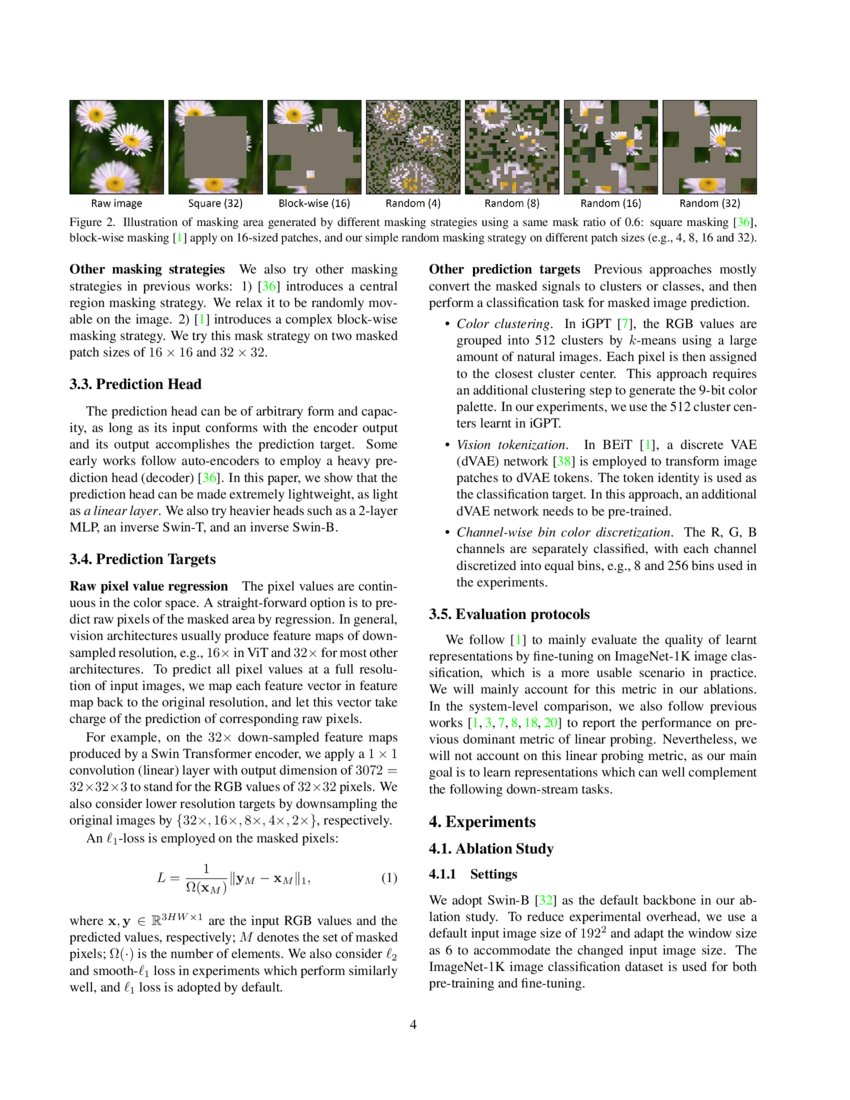 SimMIM: A Simple Framework for Masked Image Modeling | DeepAI