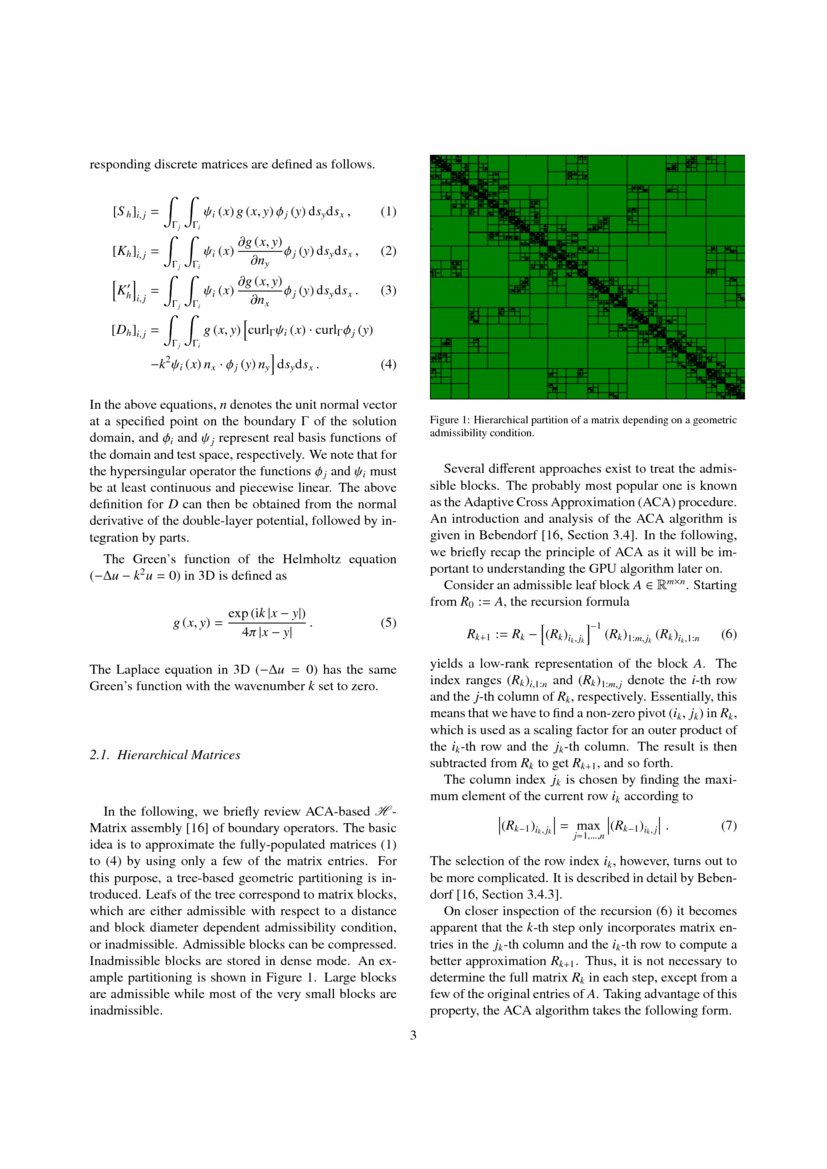 Simple And Efficient Gpu Parallelization Of Existing H Matrix Accelerated Bem Code Deepai