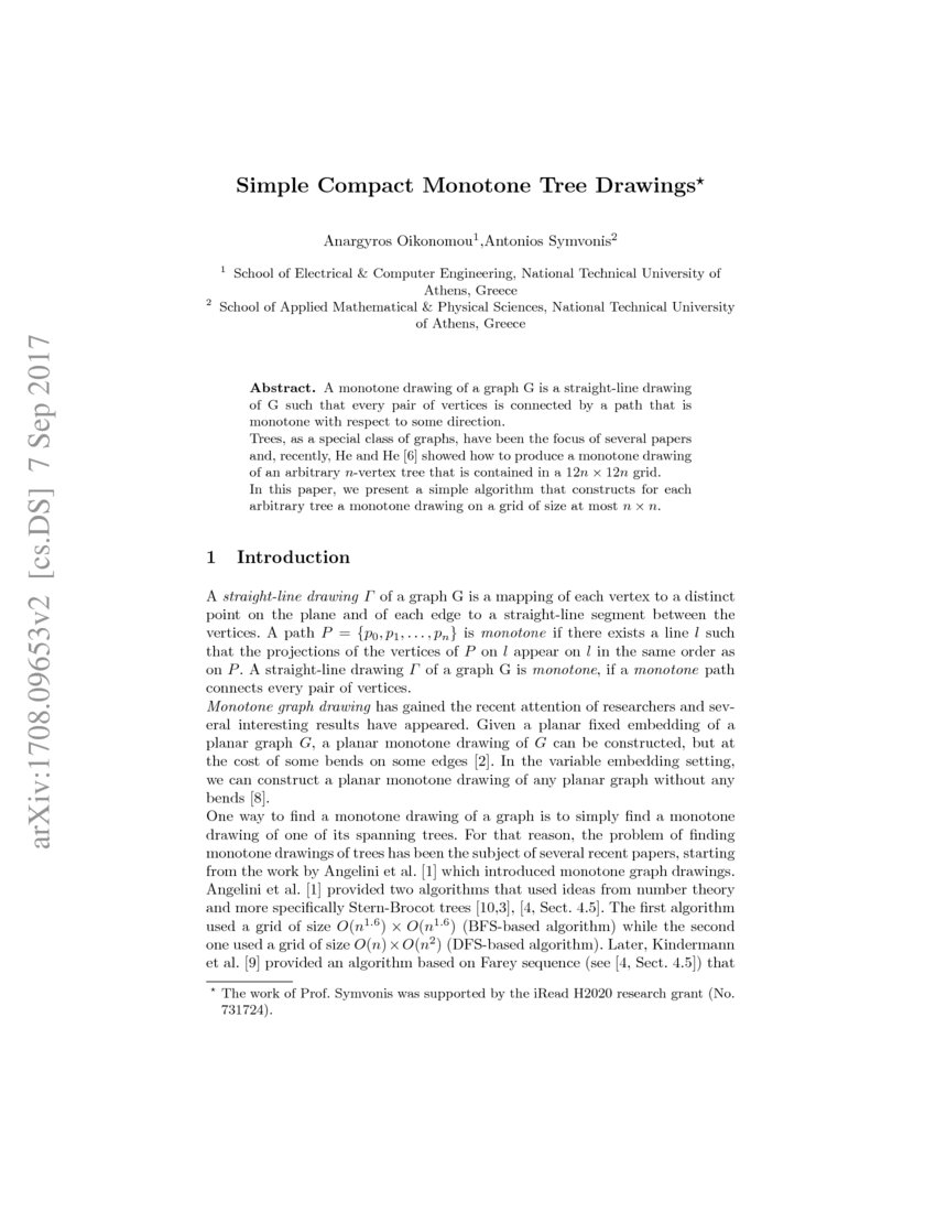 Simple Compact Monotone Tree Drawings | DeepAI