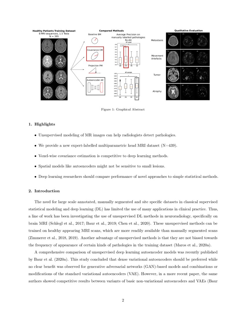 Simple Statistical Methods For Unsupervised Brain Anomaly Detection On