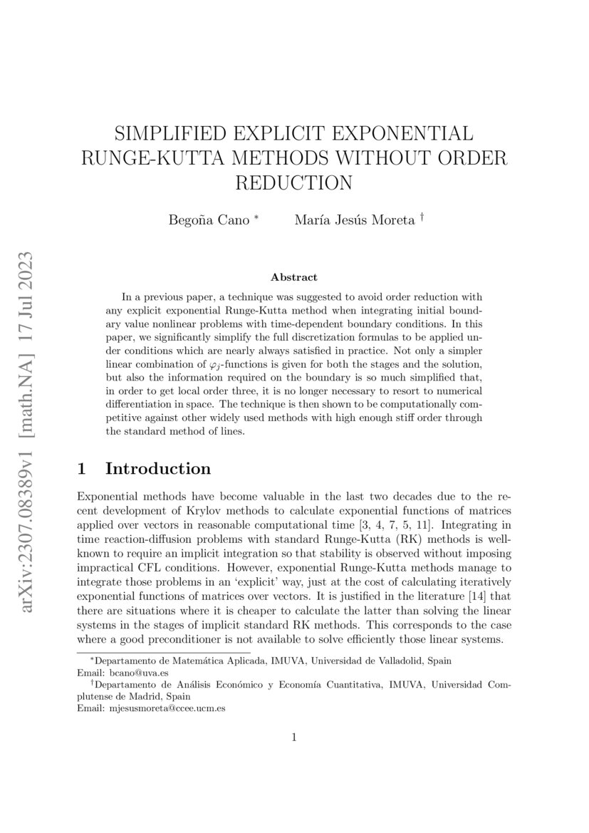 Simplified Explicit Exponential Runge Kutta Methods Without Order Reduction Deepai 5280